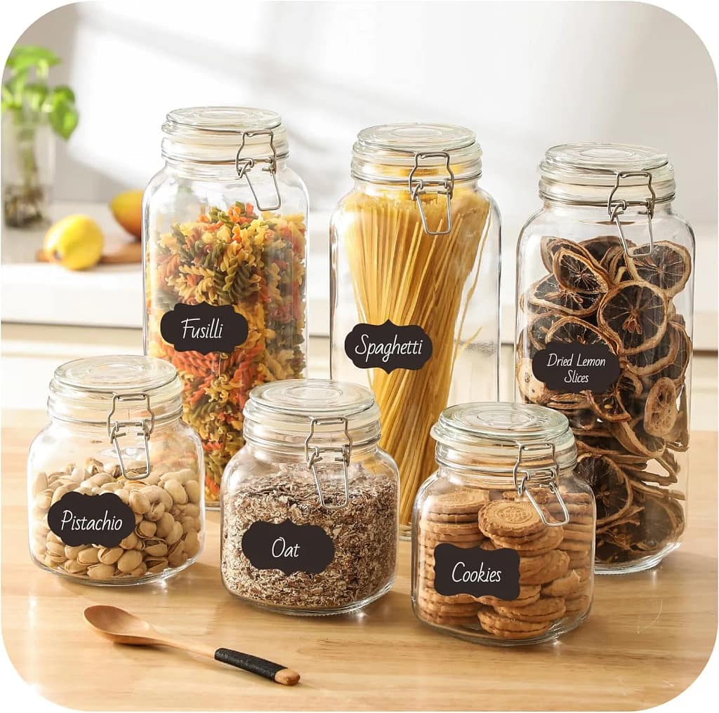 Pantry Glass Storage Containers - Your Simply Organized Home
